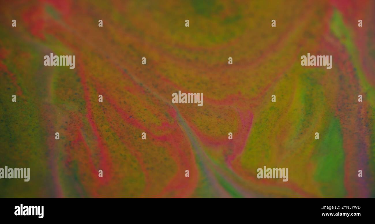 Colorful overflow. Wavy paint. Spreading liquid with contrast pigment ...