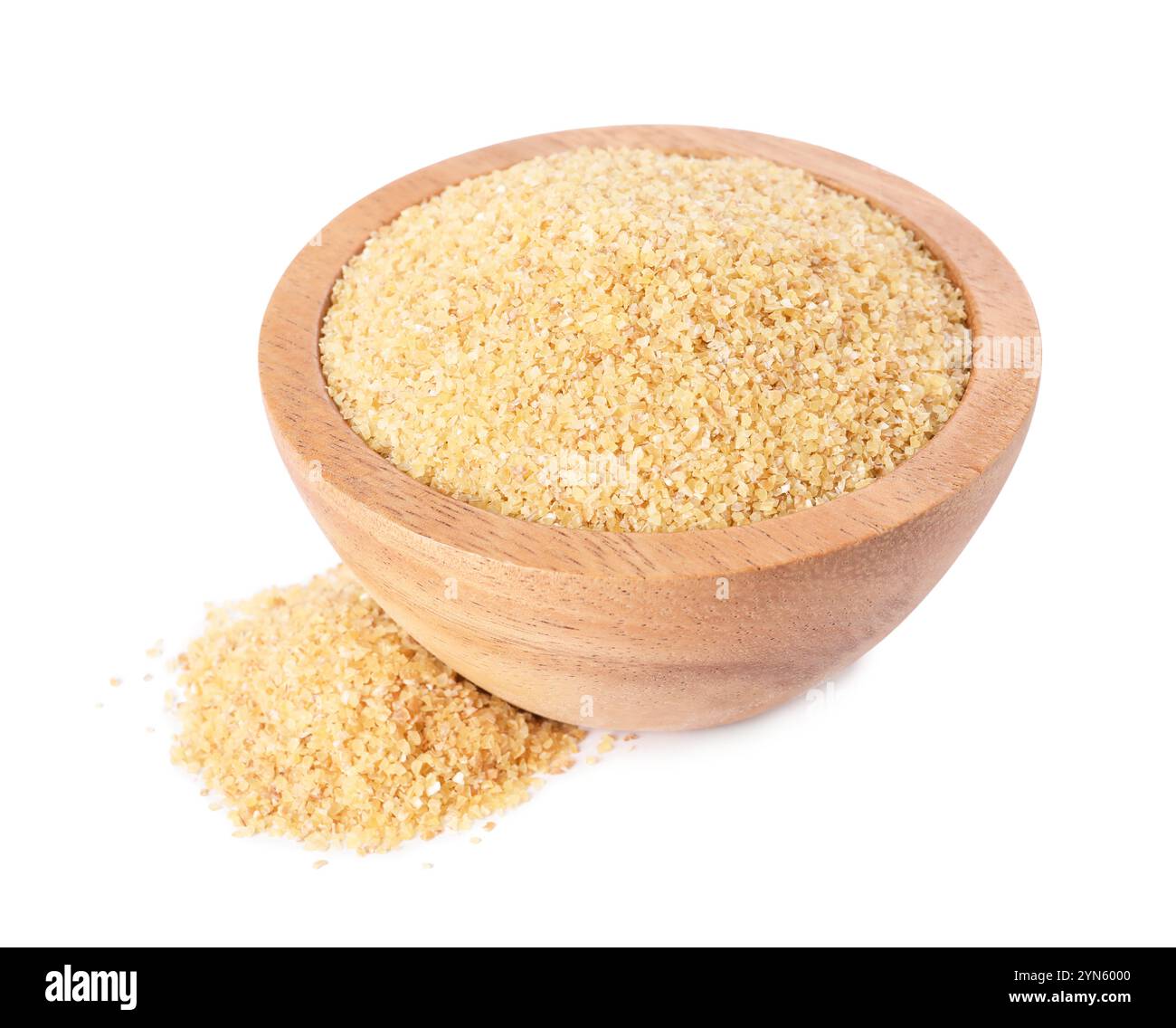 Raw wheat groats in bowl isolated on white Stock Photo - Alamy