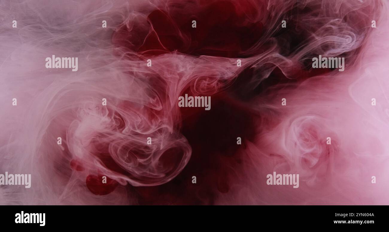 Mist cloud. Paint splash. Pink color ink water drop blend smoke texture ...