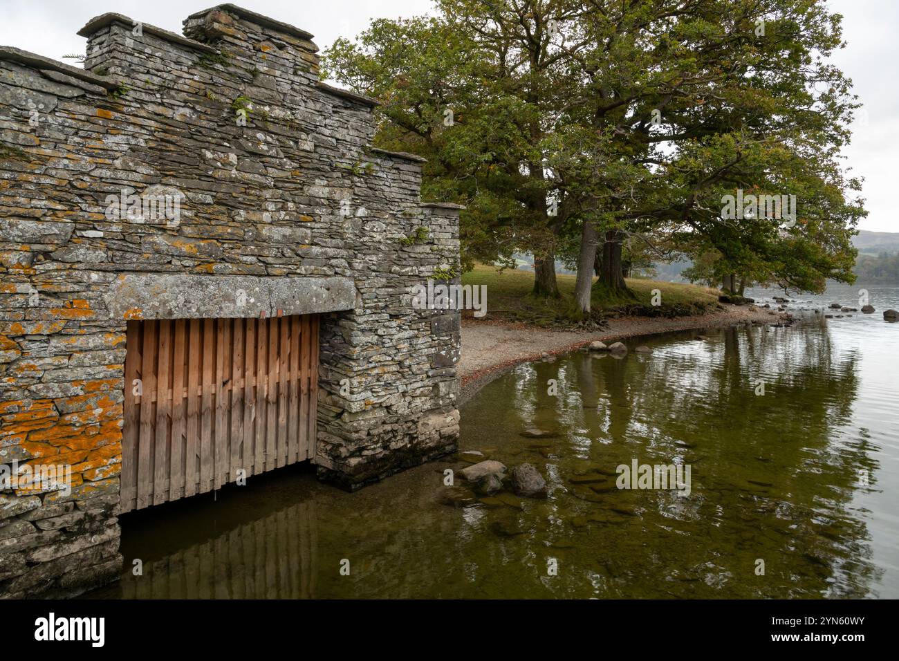 High Wray Bay on the northern edge of Lake Windermere in the Lake ...