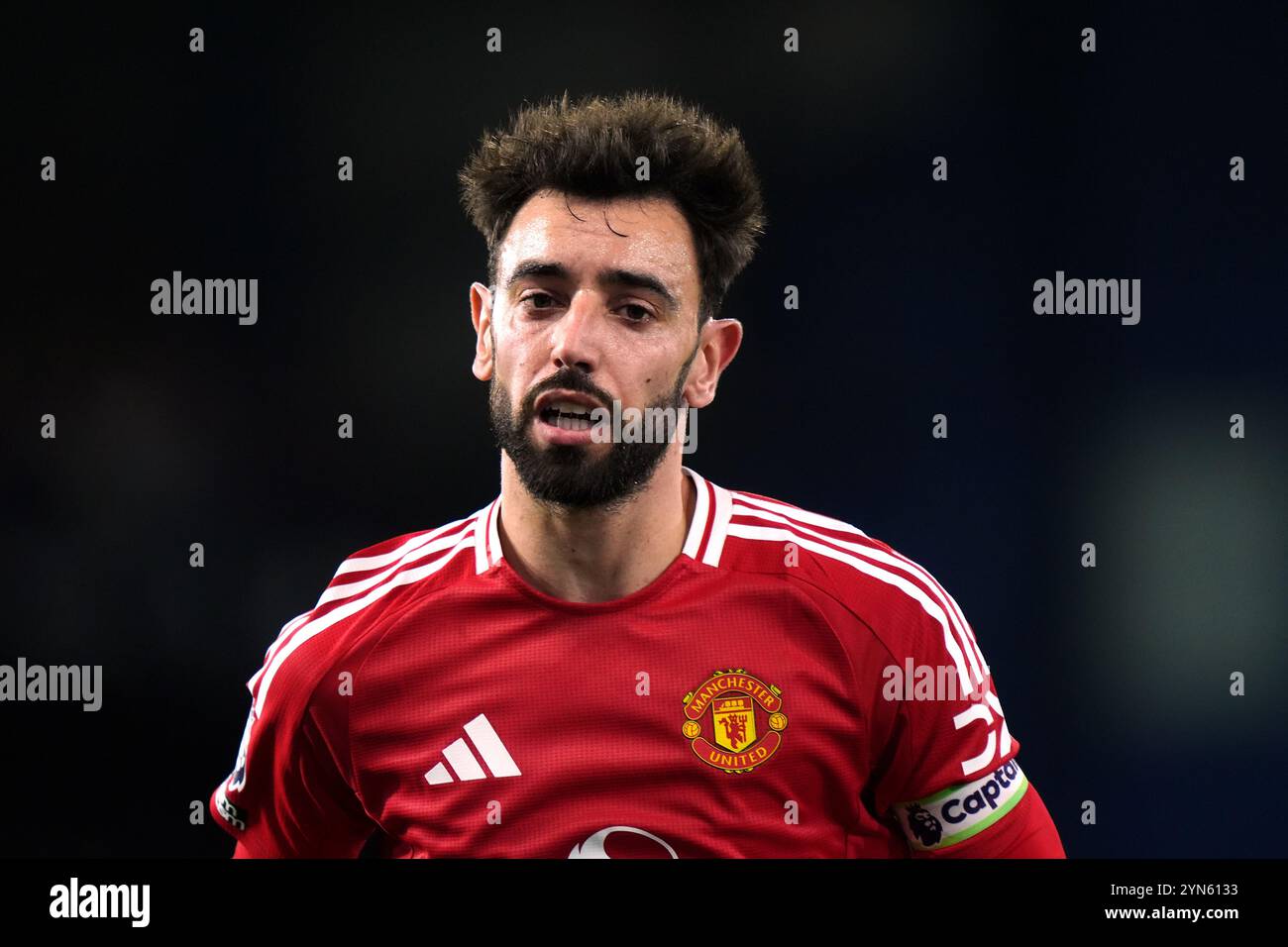 Manchester United's Bruno Fernandes during the Premier League match at ...