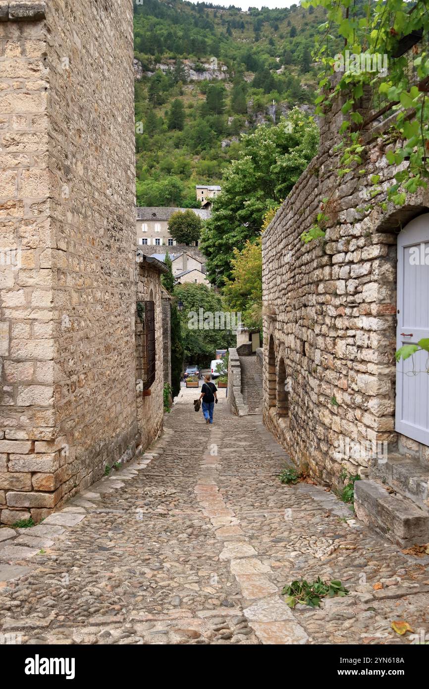 Sainte-Enimie, Gorges du Tarn in France - September 03 2024: people ...