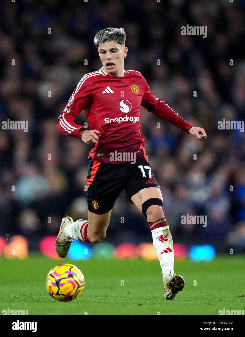 Manchester United's Alejandro Garnacho during the Premier League match ...