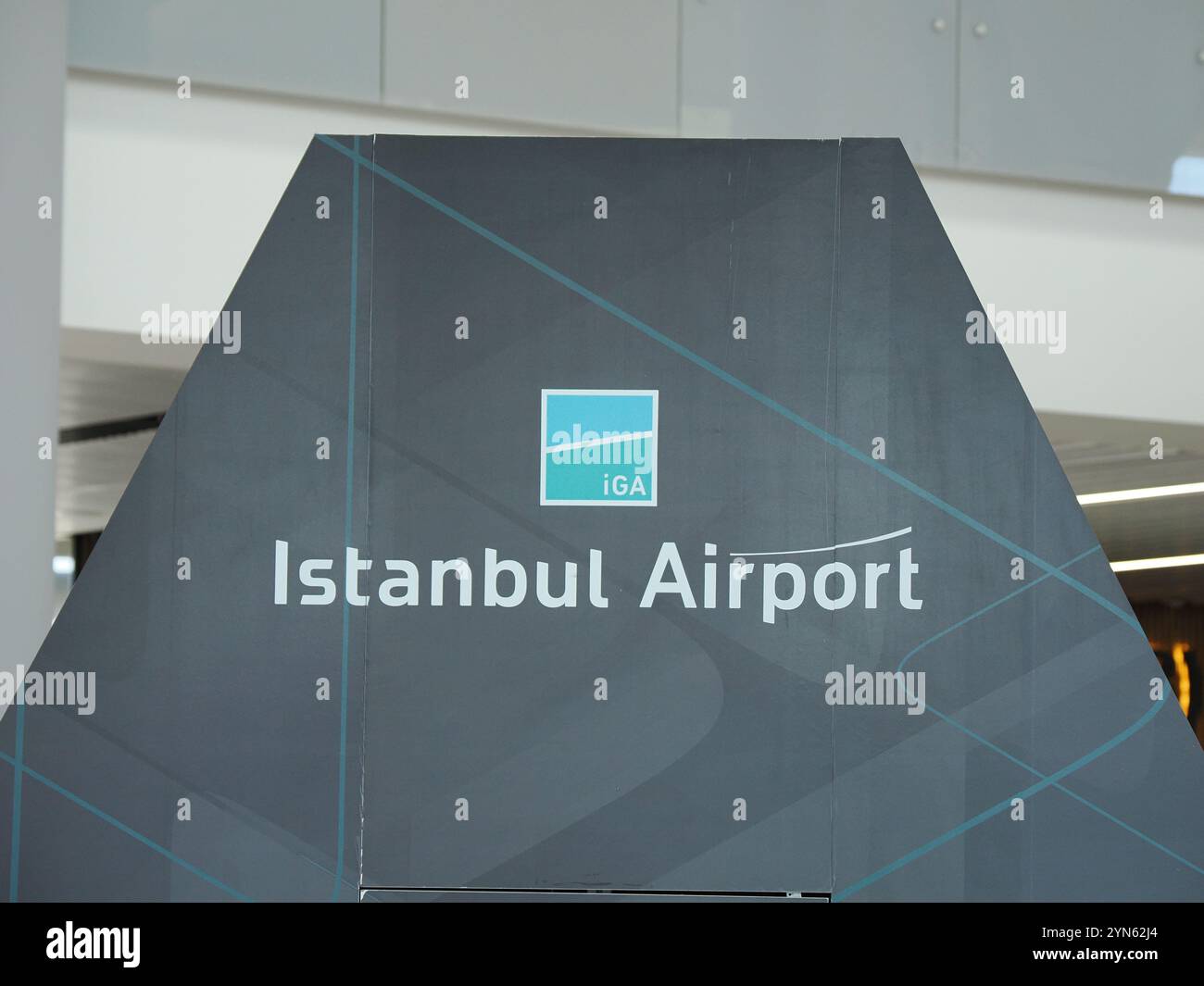Image of a banner with the inscription of IGA Istanbul Airport Stock ...