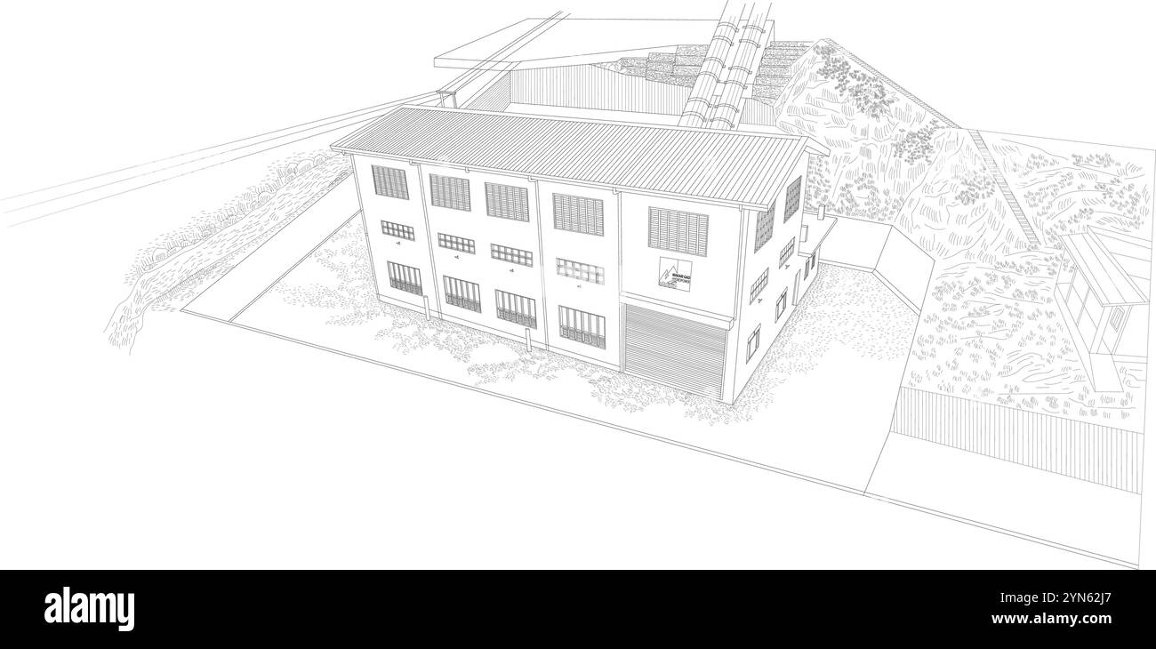 Hydro electric power generating Stock Vector Images - Alamy