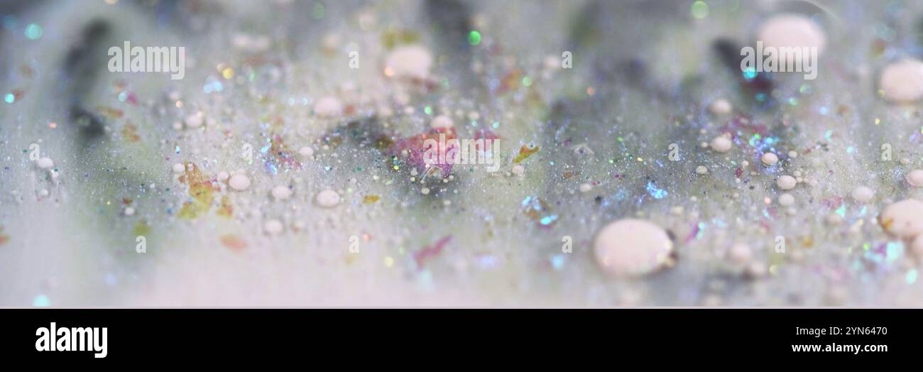 Glitter fluid drip. Sparkling gloss. Blur translucent white color ...