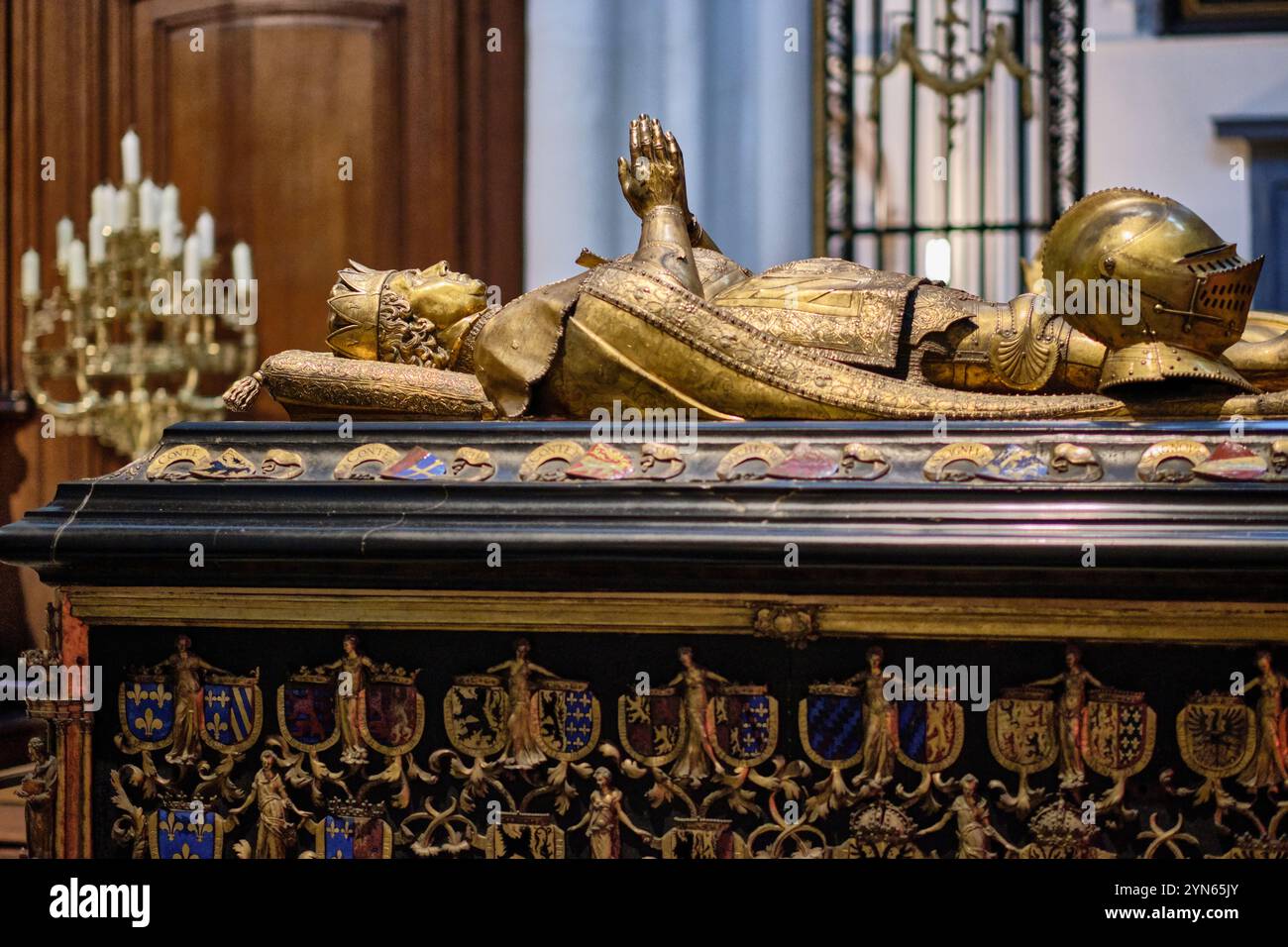 Tomb of Charles the Bold in the Church of Our Lady,, Bruges, Belgium ...