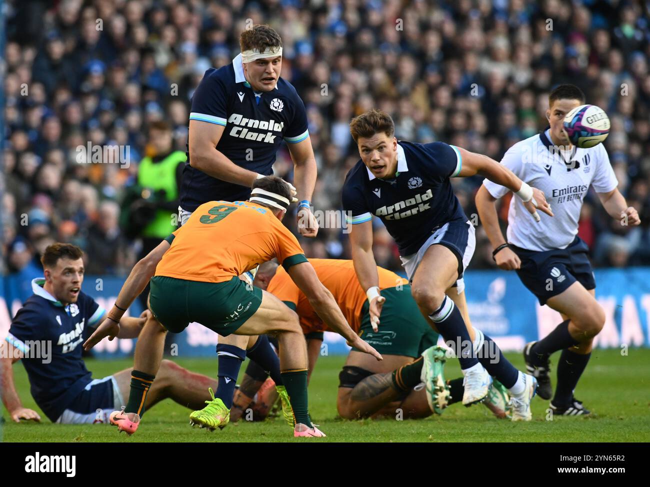 Scotlands match against australia scott cummings of scotland hi-res ...