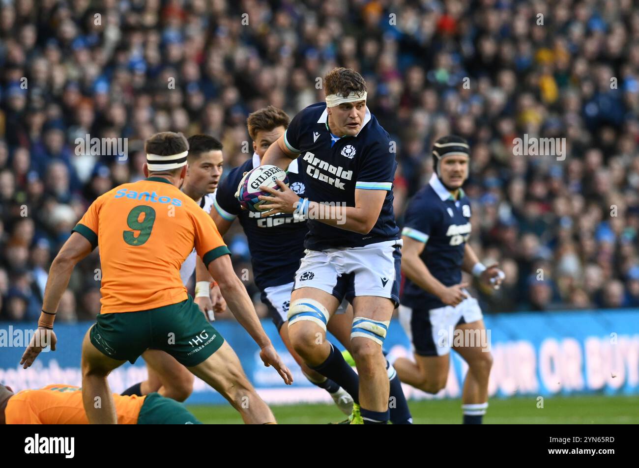 Scotlands match against australia scott cummings of scotland hi-res ...