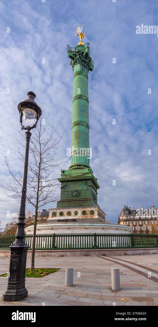 The July Column on the site of the former Bastille prison, Paris ...