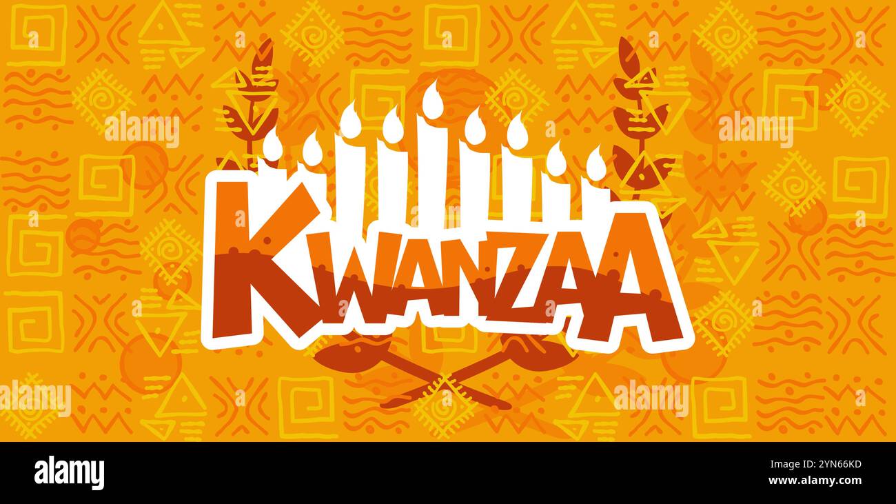 Happy Kwanzaa - banner, poster, illustration Stock Vector Image & Art ...