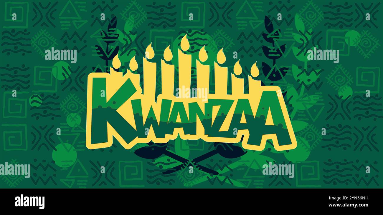 Happy Kwanzaa - banner, poster, illustration Stock Vector Image & Art ...