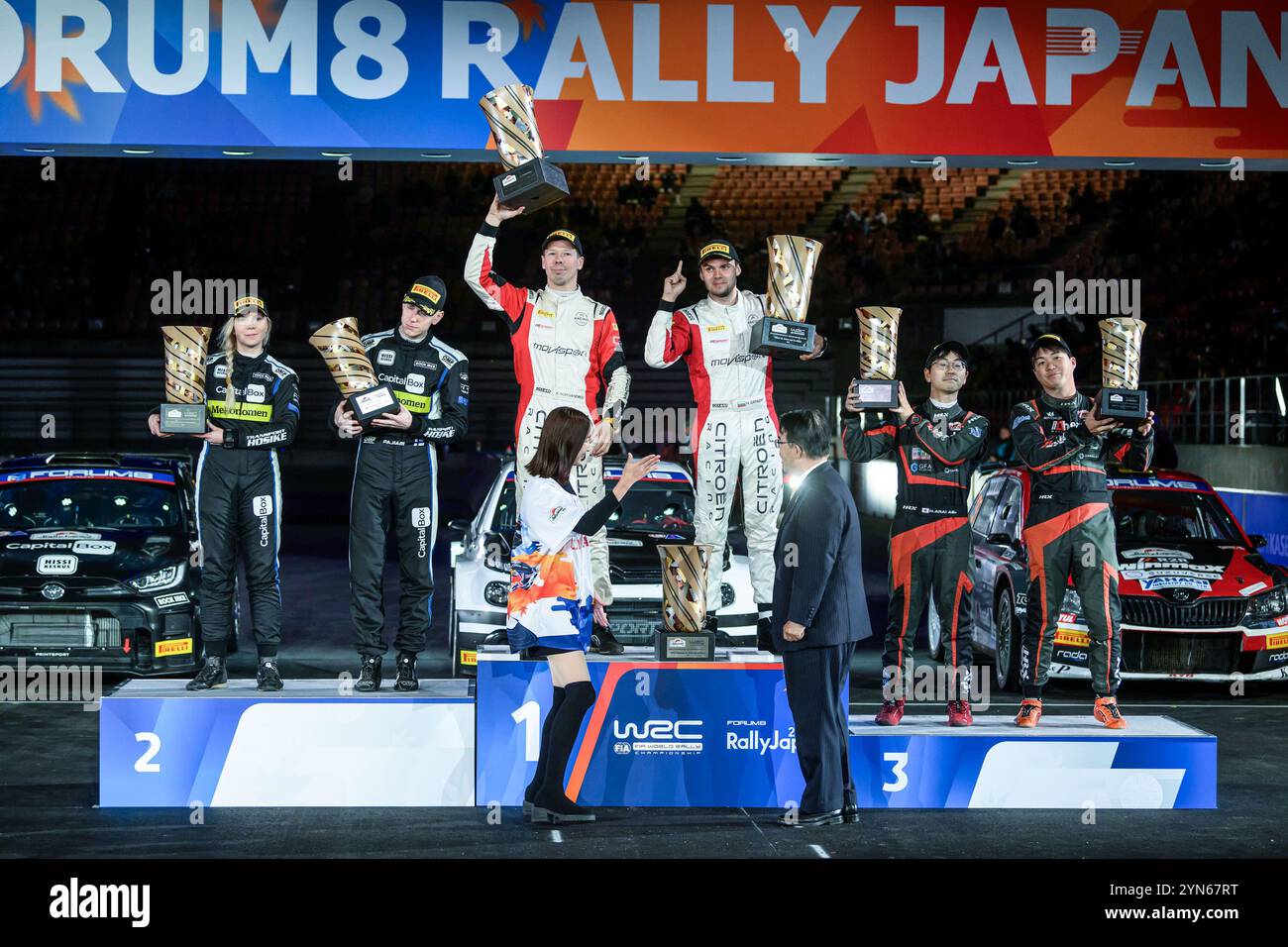 , Celebrating The Final Podium Rally2, During Fia World Rally ...