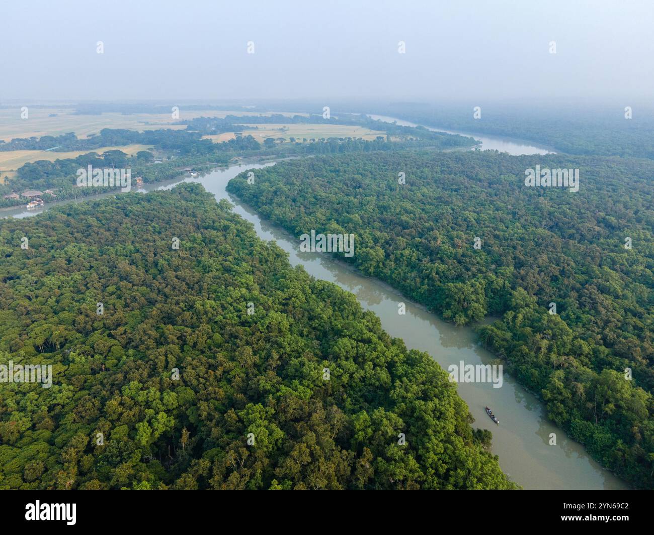 Aerial View of The Sundarbans Mangrove Forest in Khulna Division, Bangladesh Stock Photo - Alamy