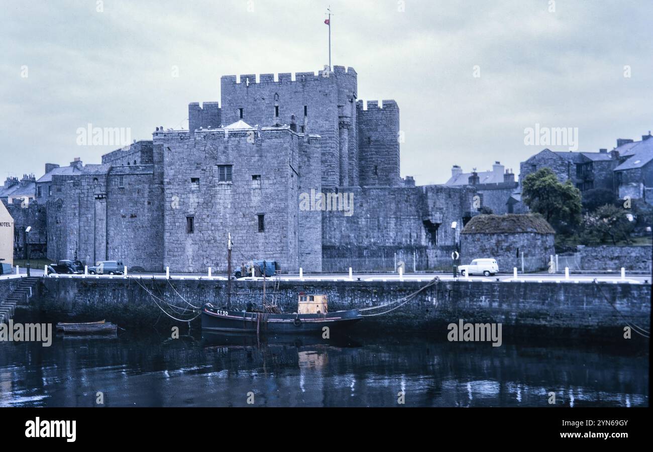 Historical photo of Rushen Castle, Castletown, Isle of Man Stock Photo ...