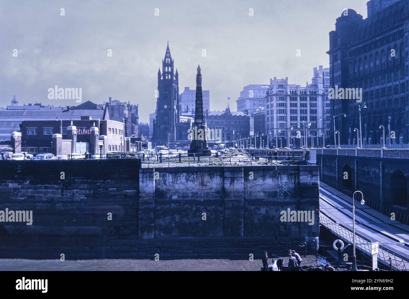 Historical photo with view of Memorial to the Marine Engine Room Heroes ...