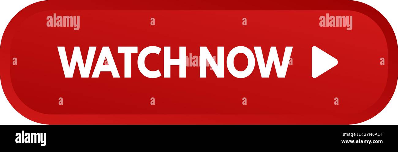 watch now - red button isolated Stock Vector Image & Art - Alamy