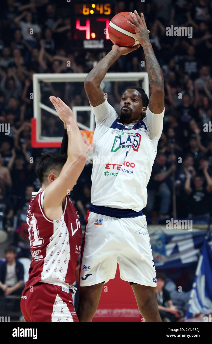 Kenny Gabriel (Fortitudo) during the italian basketball LBN A2 series ...