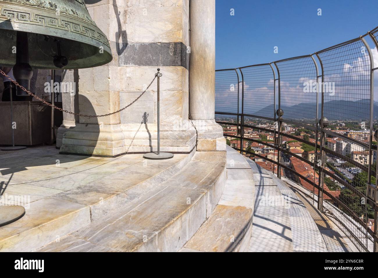PISA, ITALY, SEPTEMBER 10, 2023, Church bells at the famous leaning ...