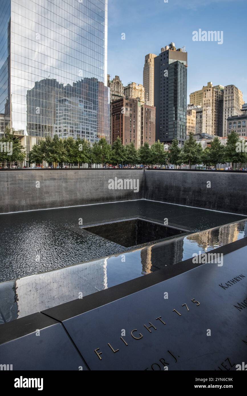 NEW YORK, USA, AUGUST 25, 2019: Iconic One World Trade Center memorial ...