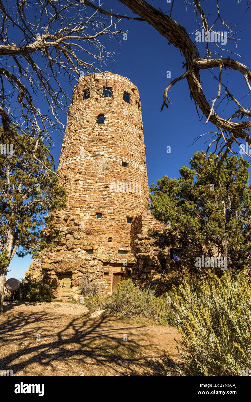 GRAND CANYON, USA, SEPTEMBER 11, 2022, The Desert View Watchtower in ...