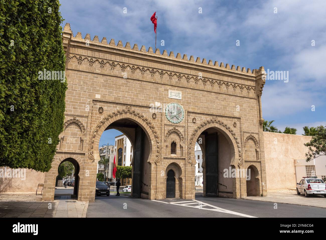 Main entrance of the royal palace in rabat hi-res stock photography and ...