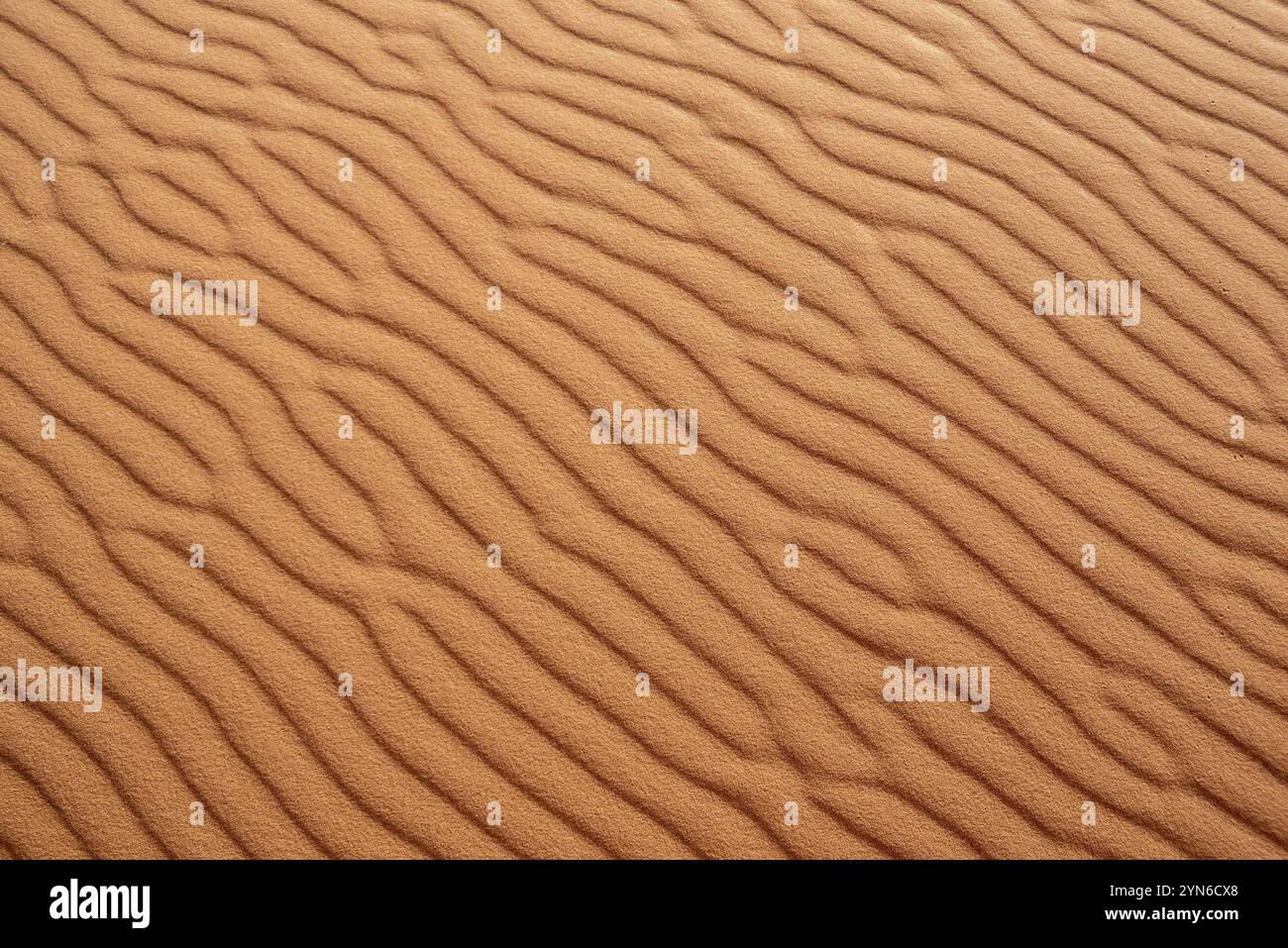 Scenic sand pattern on a desert's dune, drawn from the wind, Morocco ...