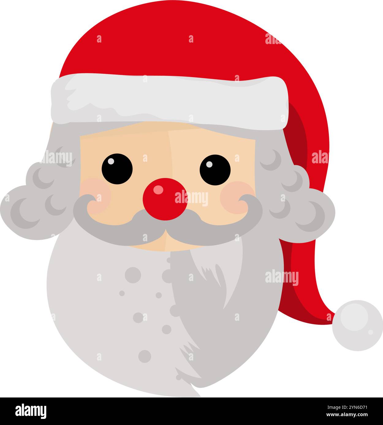 Cute Santa Claus in kawaii style Stock Vector Image & Art - Alamy