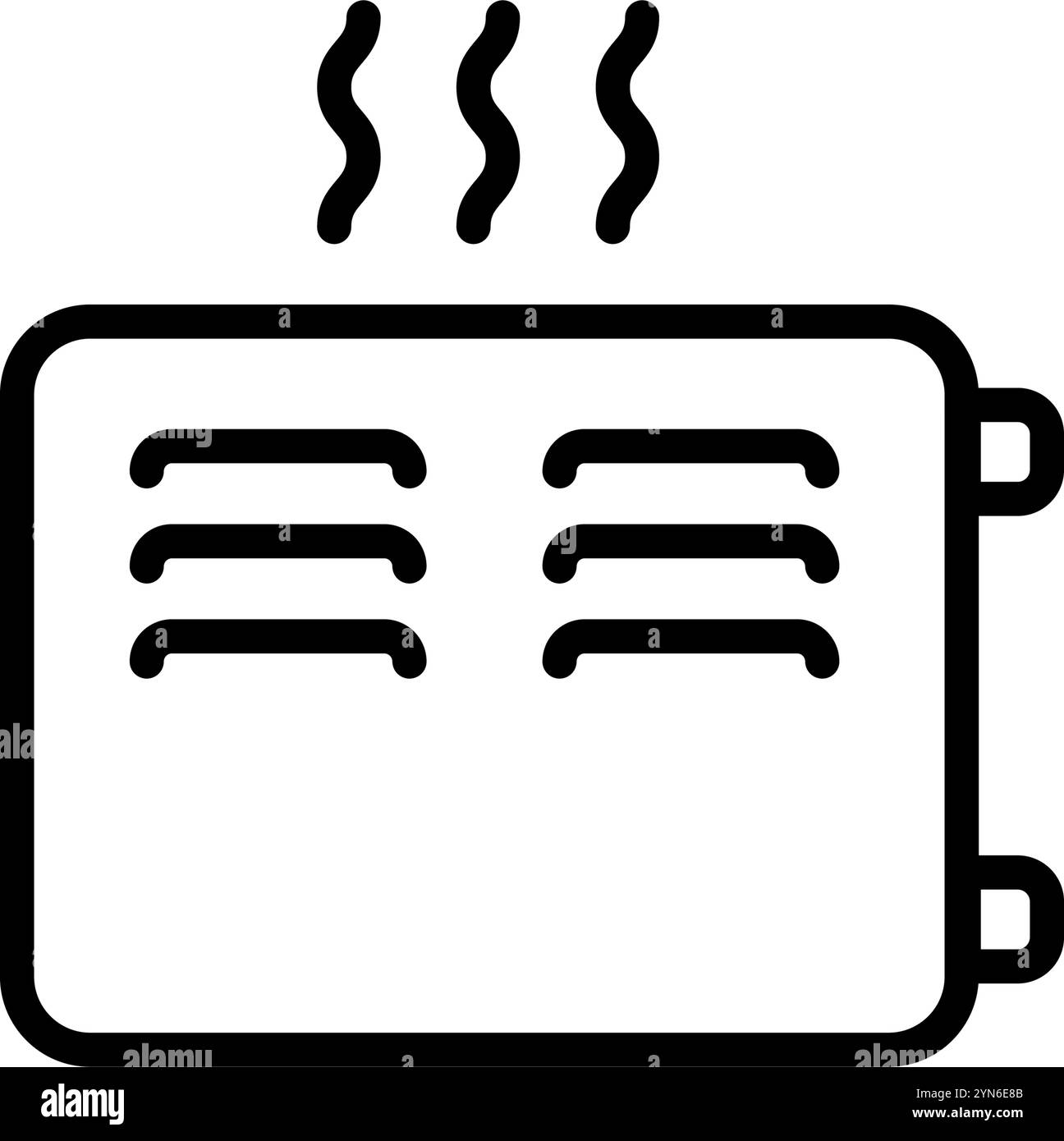 Radiator icon. Home Heating Icon. Hvac system linear sign. Simple ...