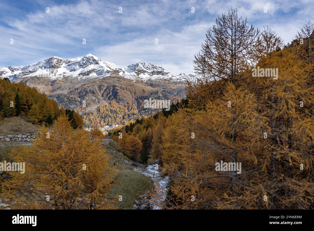 The scenic Julier Pass in Switzerland in autumn Stock Photo - Alamy
