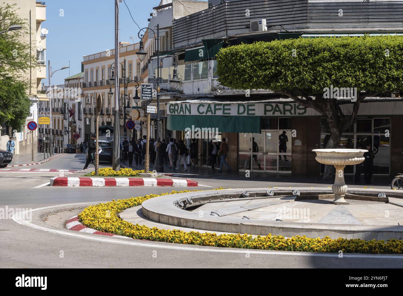 TANGIER, MOROCCO, March 30, 2023, Famous Gran Cafe de Paris in the city ...
