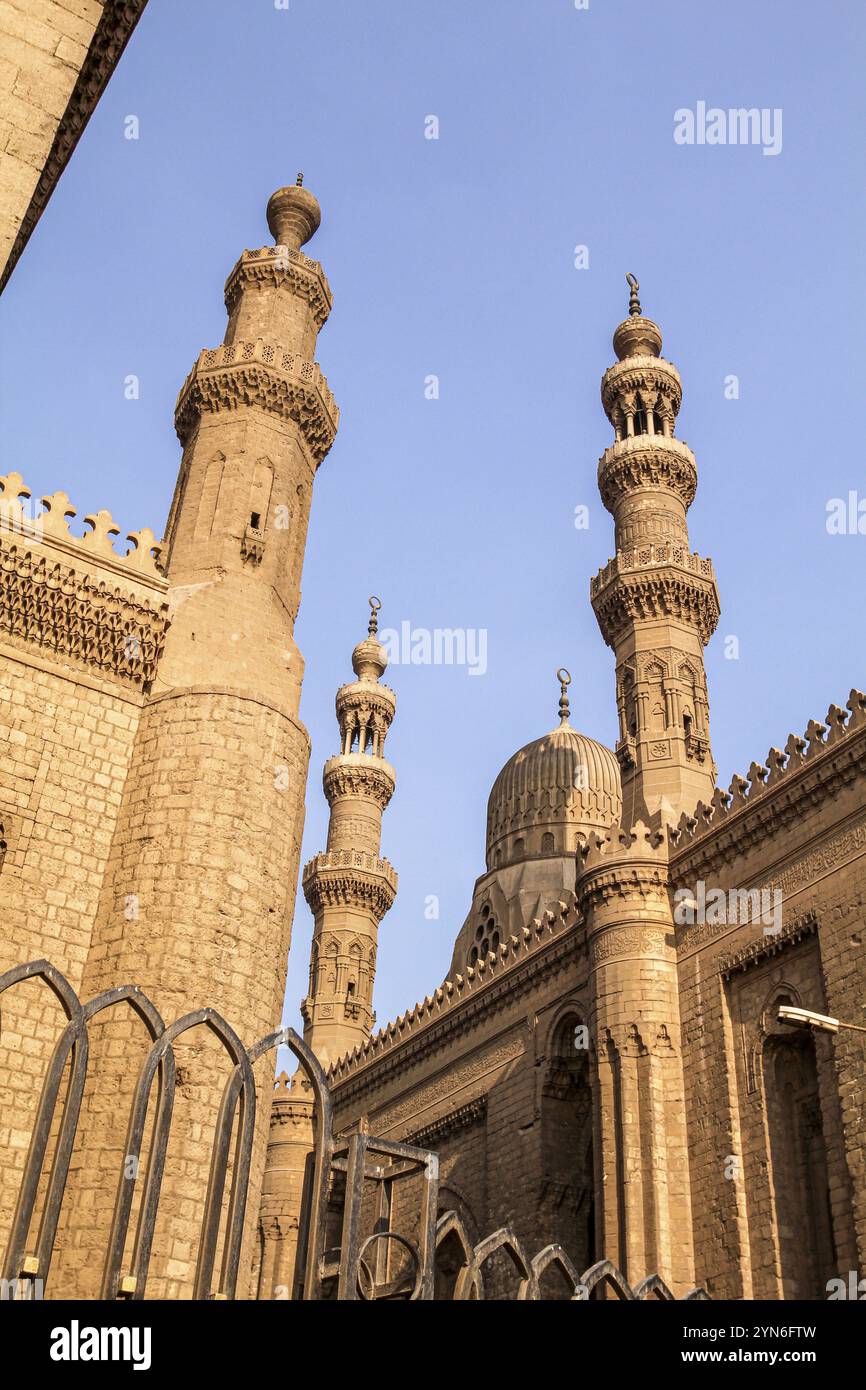 Minarets of the the Sultan Hassan and Rifai Mosques in Cairo, Egypt, Africa Stock Photo - Alamy