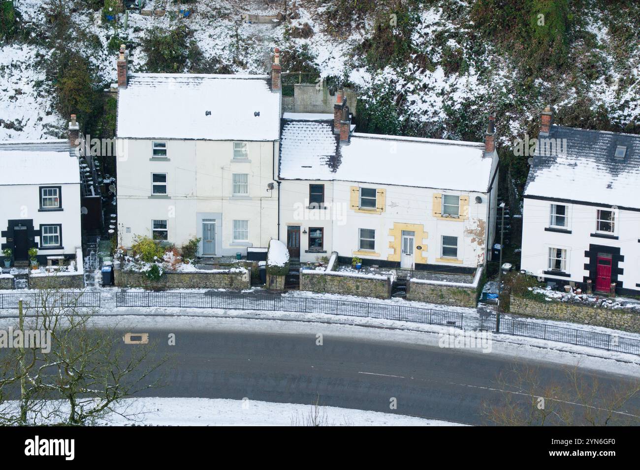 Looking down on snow covered hi-res stock photography and images - Alamy