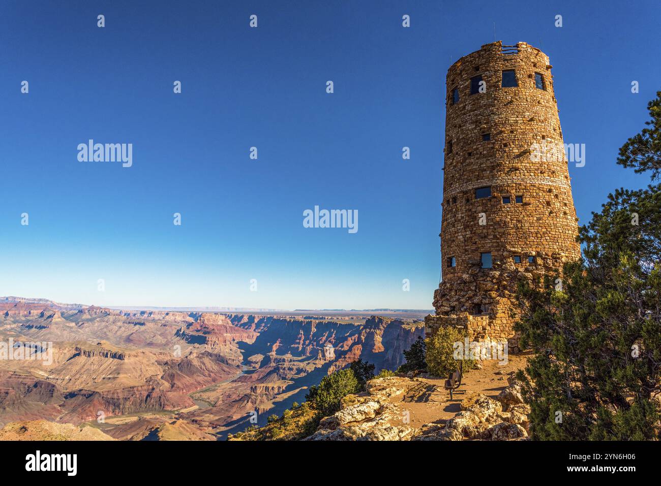 GRAND CANYON, USA, SEPTEMBER 11, 2022, The Desert View Watchtower in ...