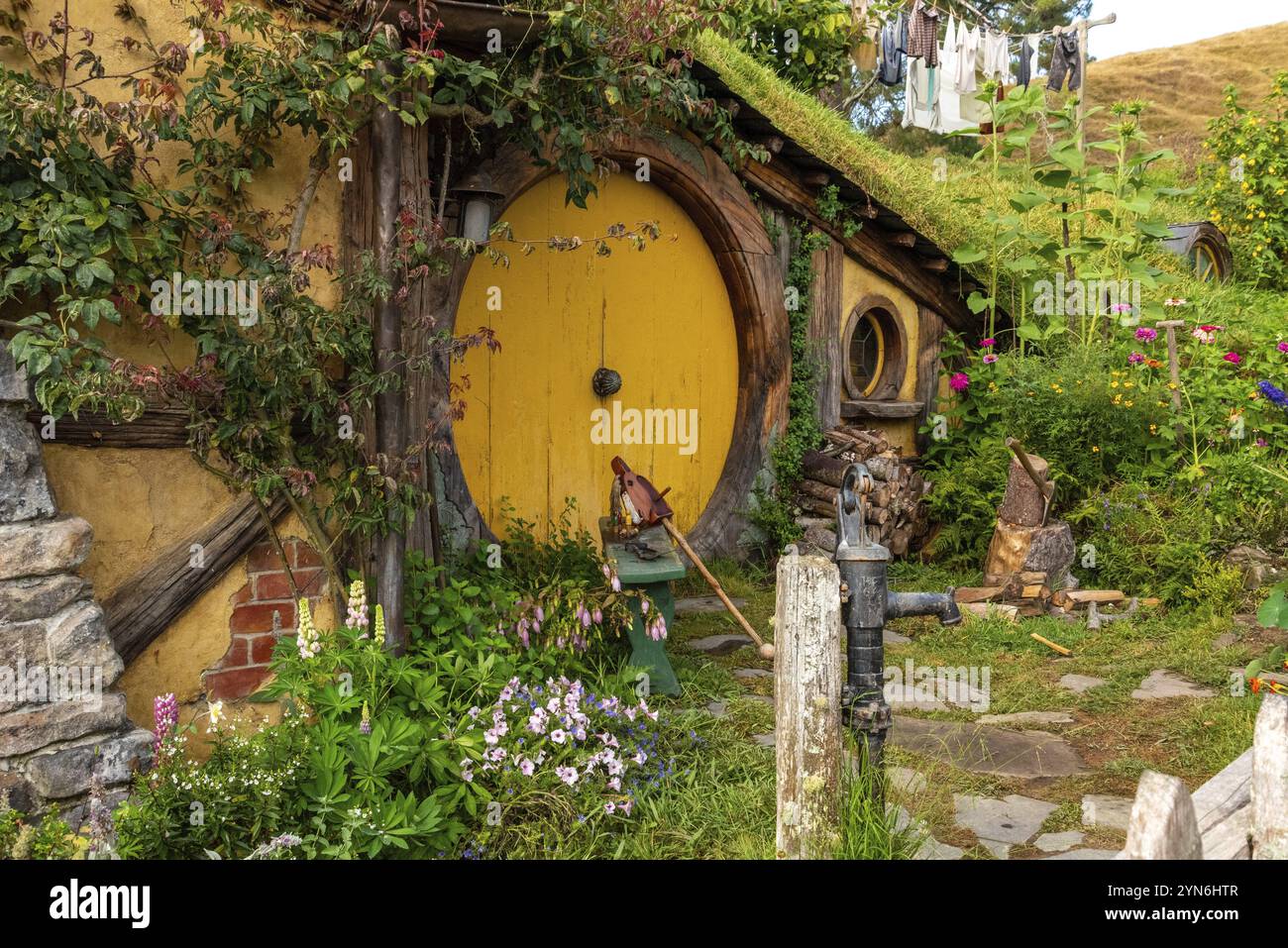 HOBBITON, NEW ZEALAND, JANUARY 20, 2023, Samwise Gamgee's home in ...
