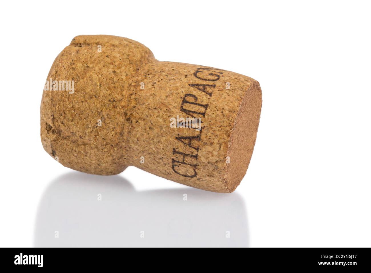 A single champagne cork, symbolic photo for festivity, pleasure and ...