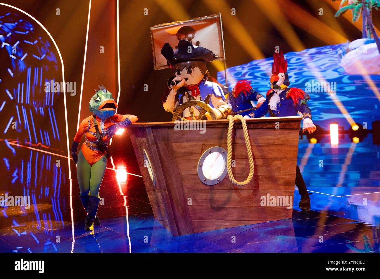 Cologne, Germany. 24th Nov, 2024. The character "The Pirate" appears on ...