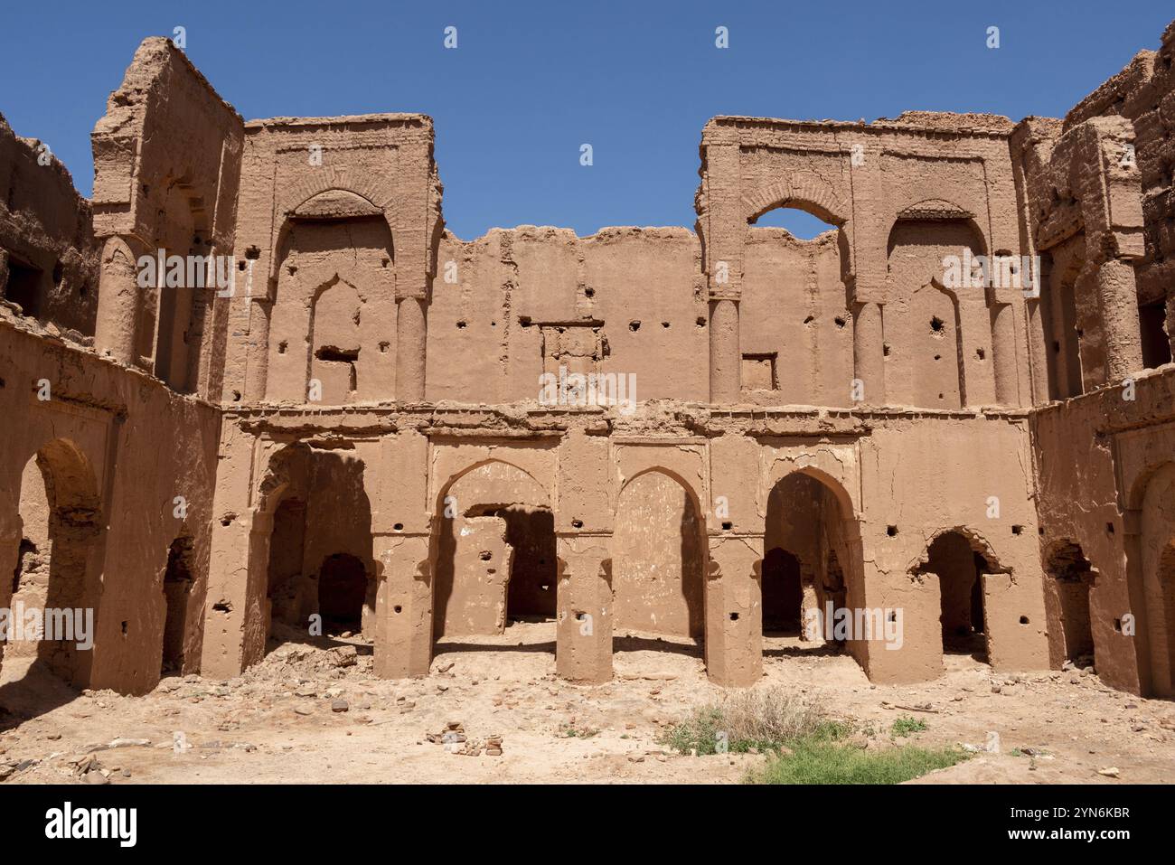 Beautiful mediaeval castle in Tamenougalt in the Draa valley in Morocco ...