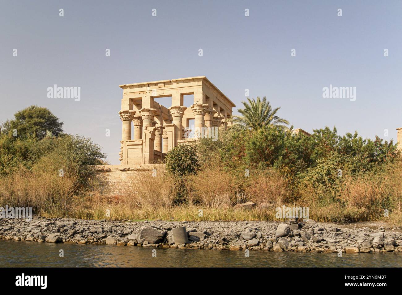 Roman Trajan's kiosk on Philae island, Egypt, Africa Stock Photo - Alamy