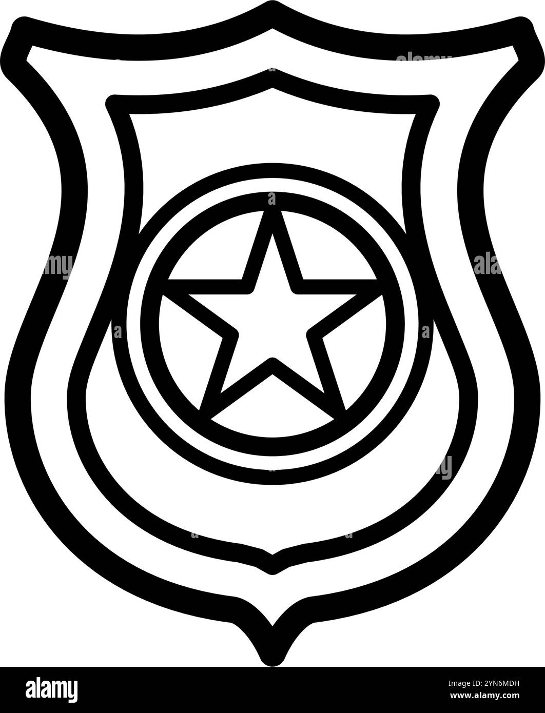 Police badge badge Black and White Stock Photos & Images - Alamy