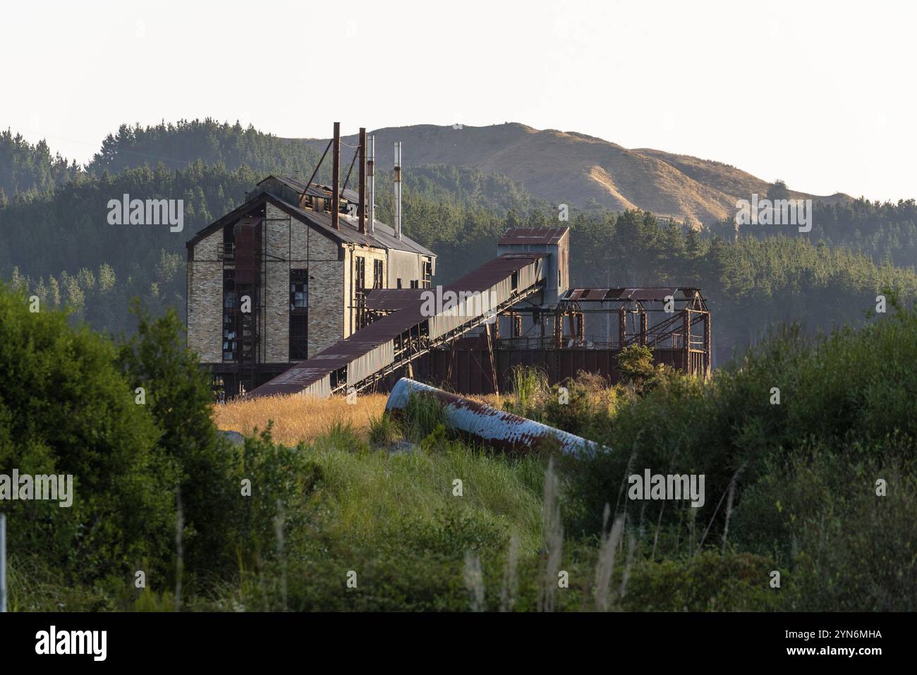 Old derelict carbonisation plant in Rotowaro, New Zealand, Oceania ...
