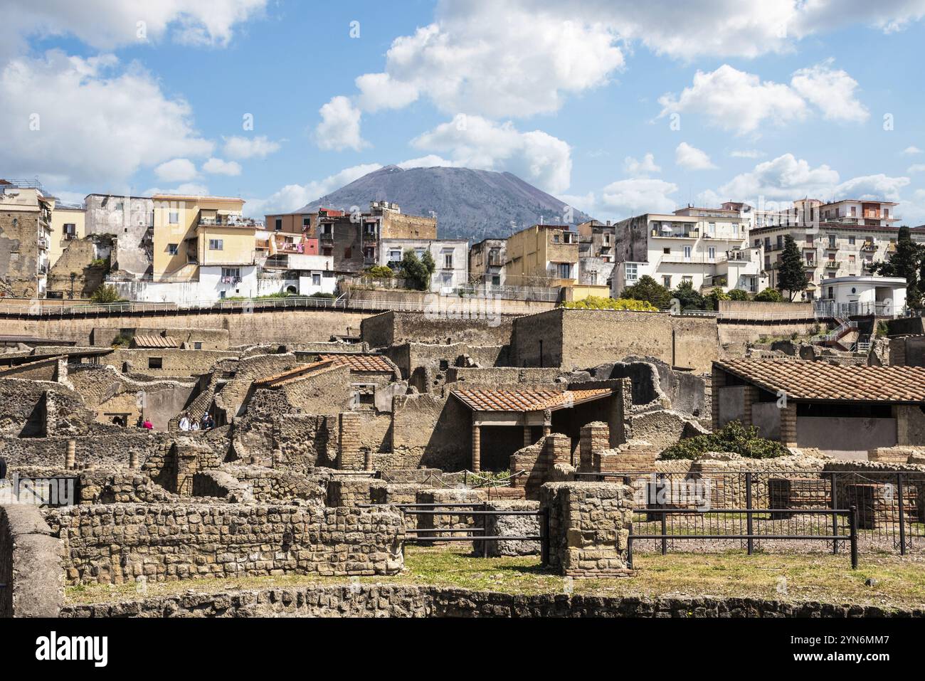 HERCULANEUM, ITALY, MAY 05, 2022, Cityscape of ancient Herculaneum ...
