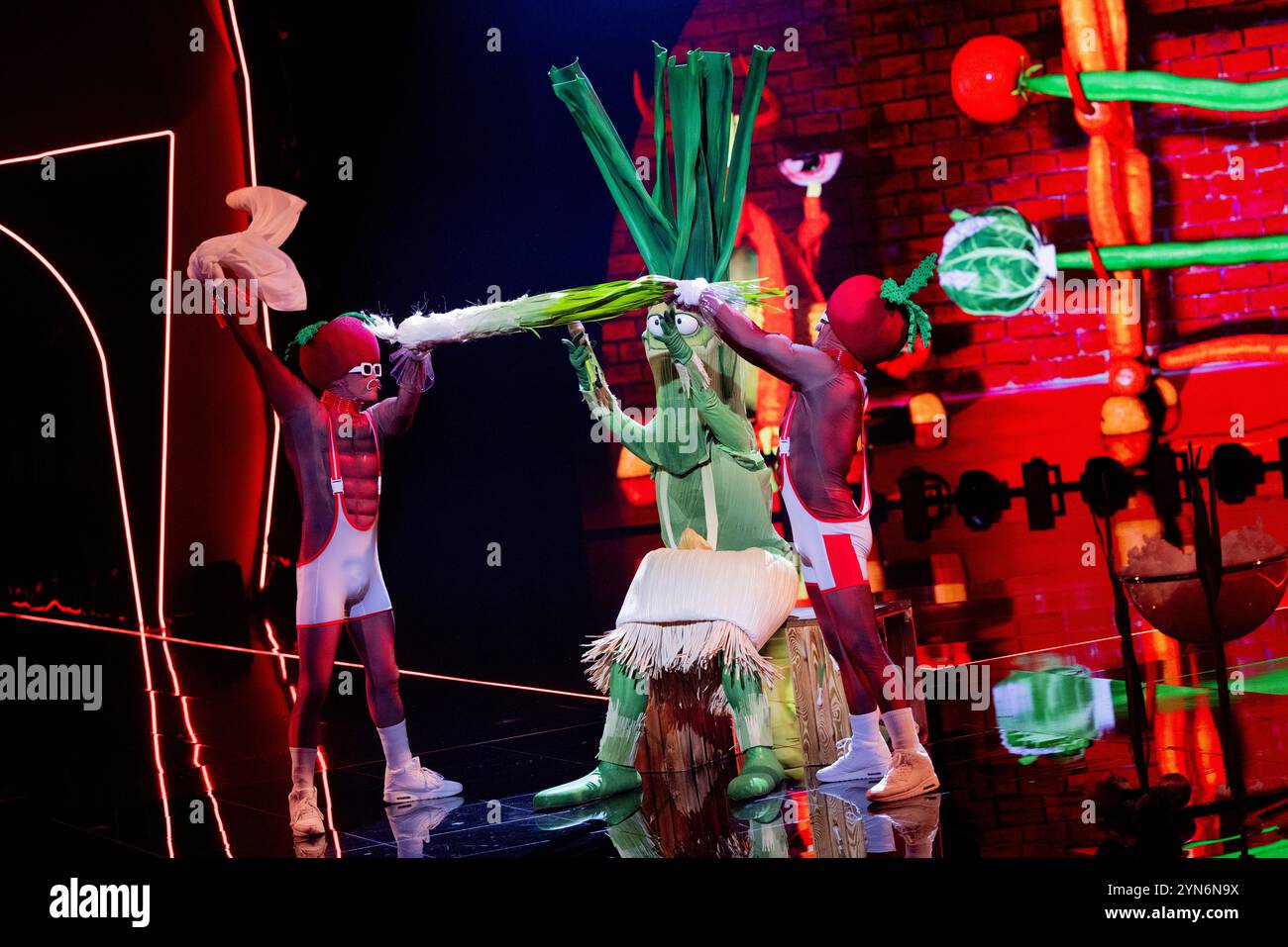 Cologne, Germany. 24th Nov, 2024. The character "Der Lauch" appears on ...