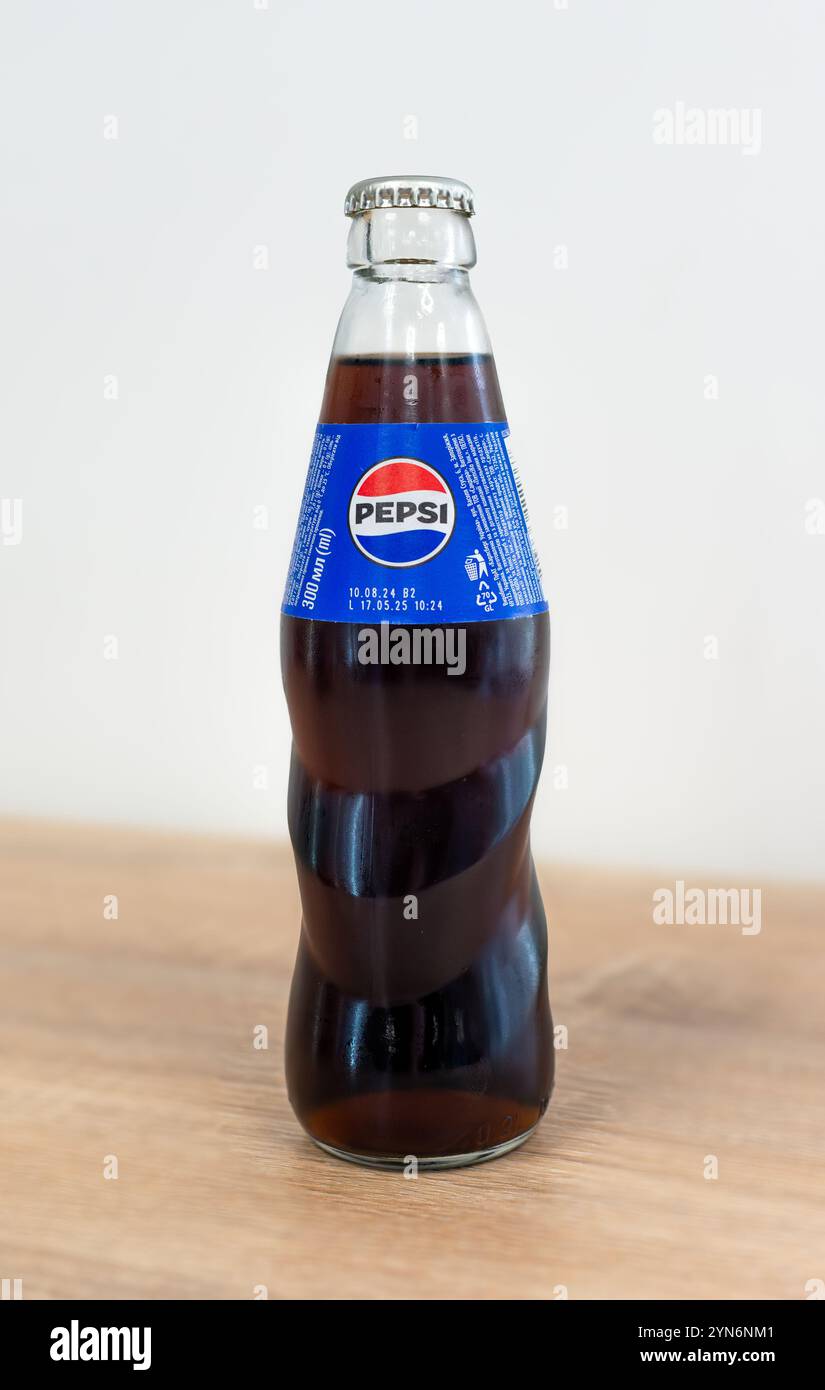 Kiev, Ukraine - November 23, 2024: Bottle 0,3l soft drink Pepsi ...