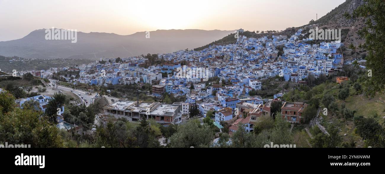 Panorama chefchaouen town morocco hi-res stock photography and images ...