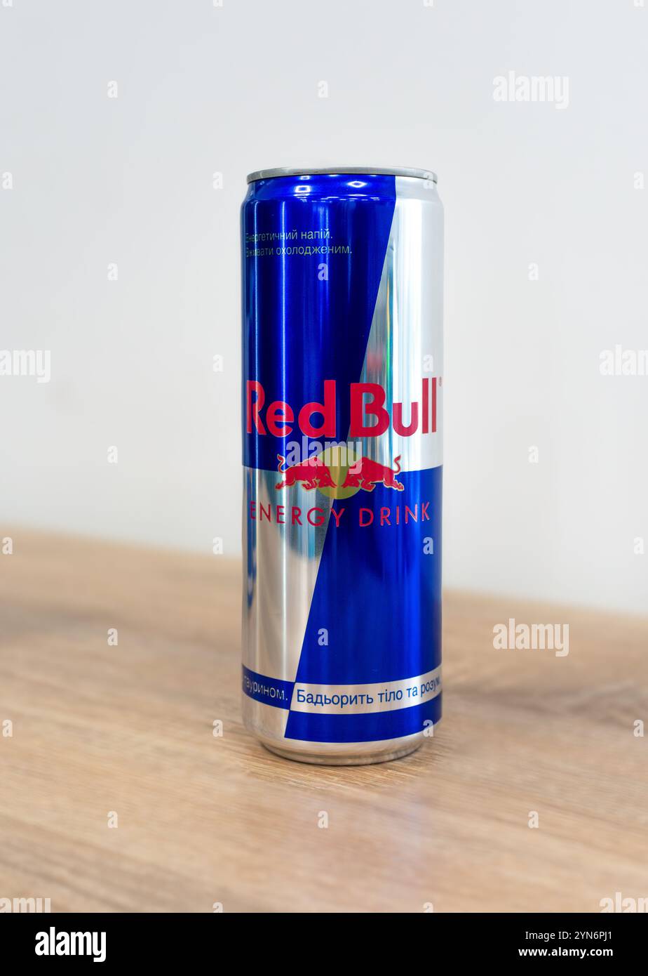 Kiev, Ukraine - November 23, 2024: Can 0,473l Red Bull Original energy ...