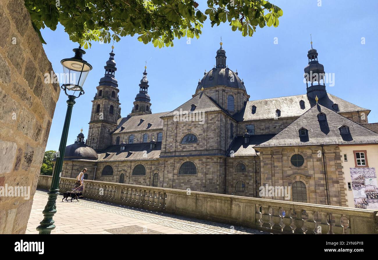 Historic baroque cathedral of Fulda in Germany Stock Photo - Alamy