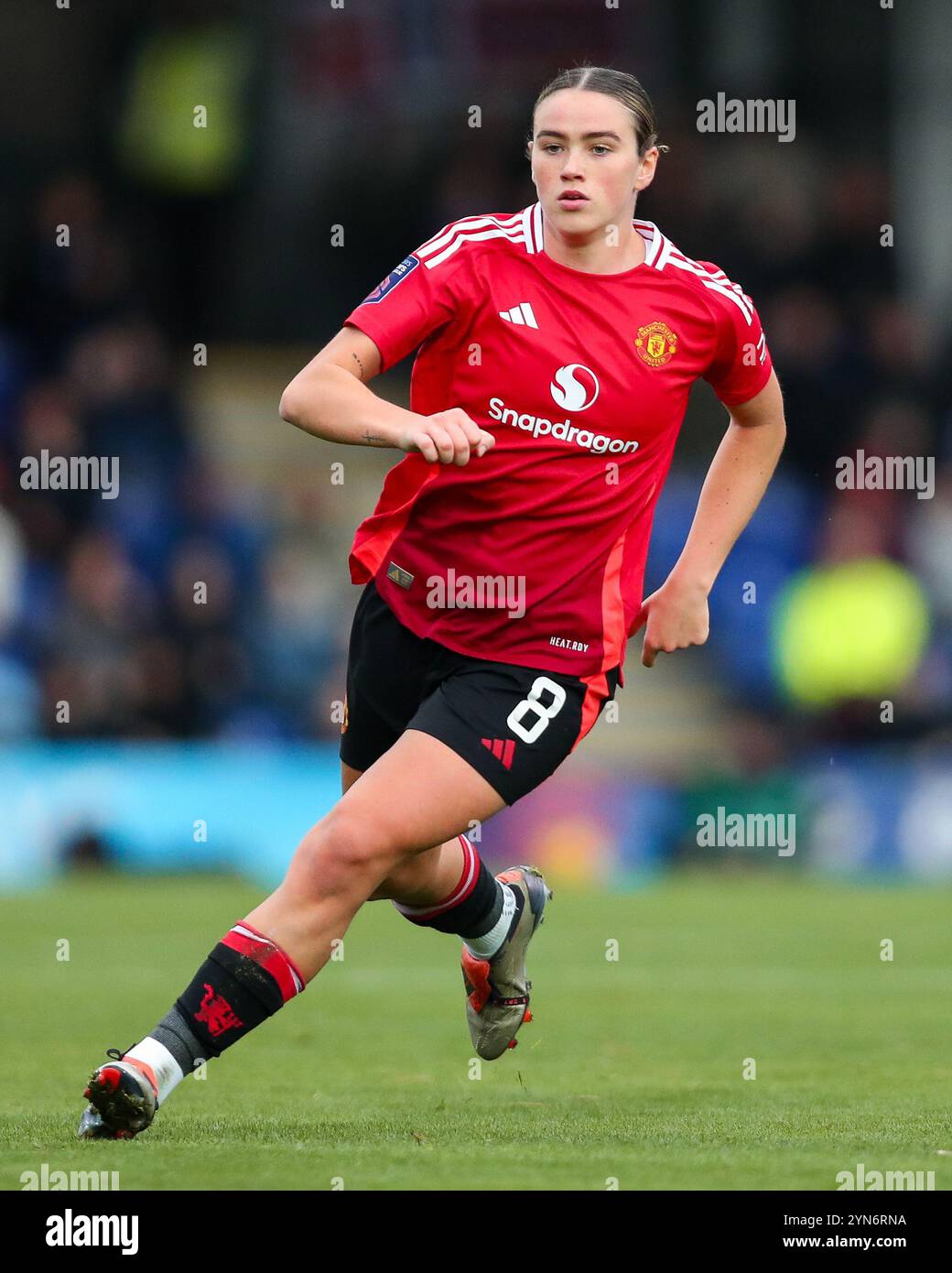 Grace Clinton of Manchester United Women in action during the Barclays ...