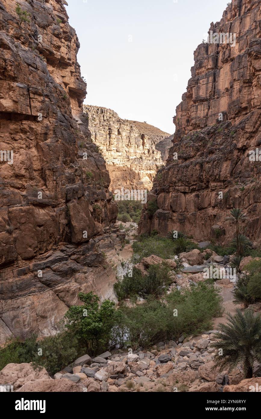 Hiking through the iconic Amtoudi canyon in the Anti-Atlas, Morocco ...