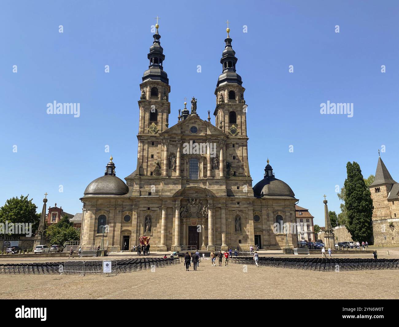 Historic baroque cathedral of Fulda in Germany Stock Photo - Alamy